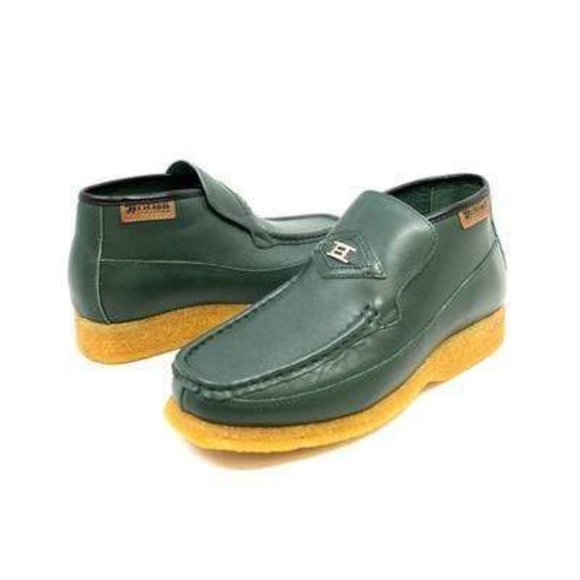 British Walkers | Shoes | British Walkers Bwb Mens Green Leather Slip ...